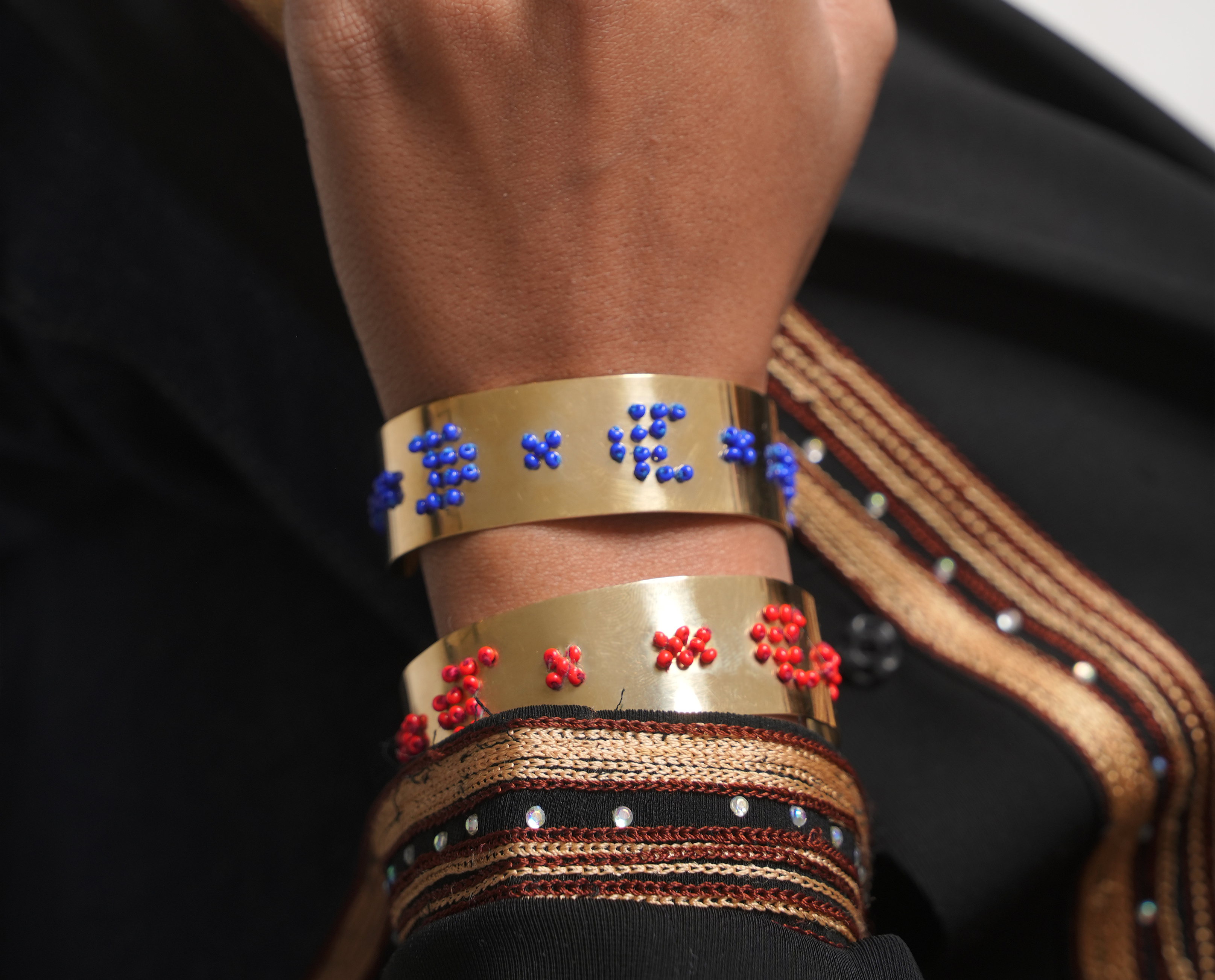Beaded Pixel Cuff – Hearts & Crafts